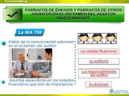 Redacción de Informes: NIA 706