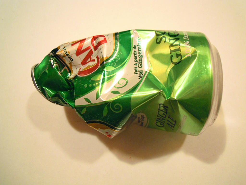 An Elephant a Day: Elephant No. 224: Hammered Aluminum Can