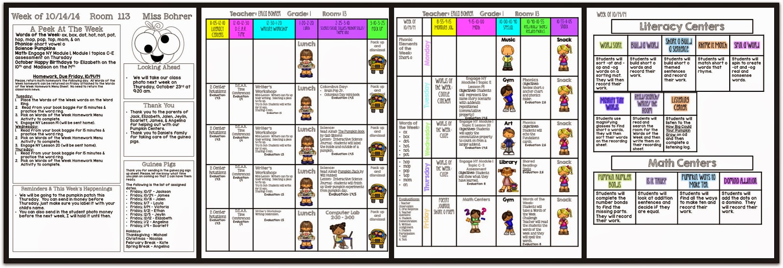 October 14th Visual Plans – Pumpkins Continued