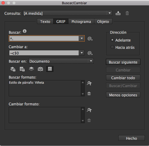 Insertar viñetas personalizadas en InDesign - profeivan