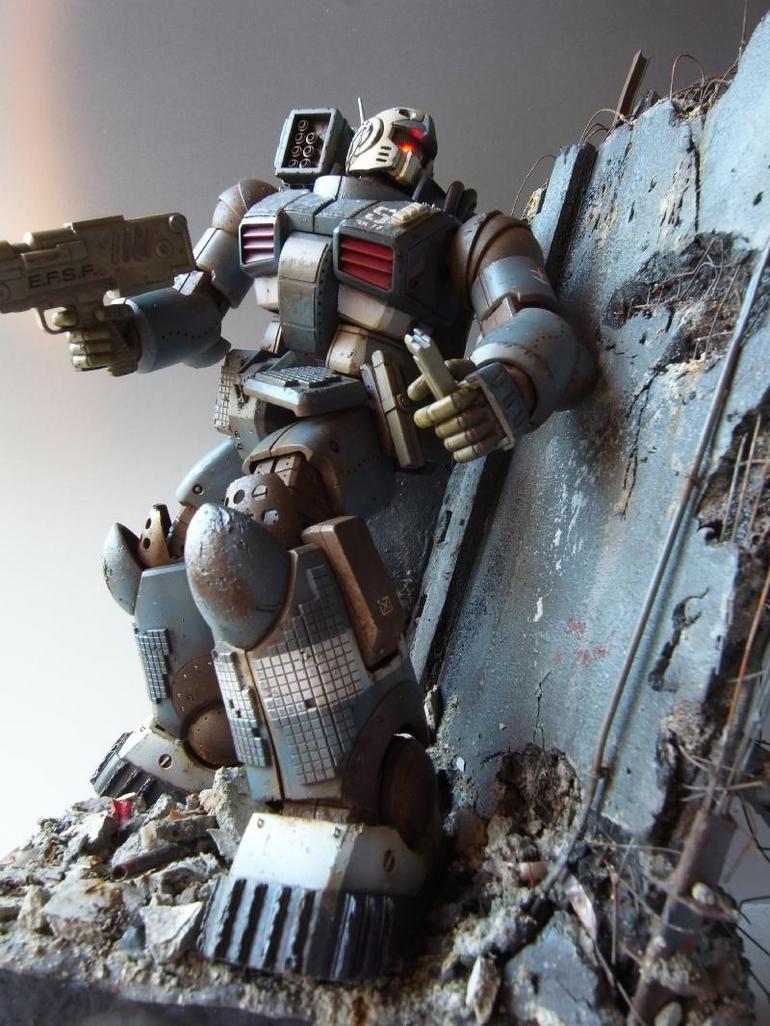 GUNDAM GUY: MG 1/100 Guncannon - Diorama Build