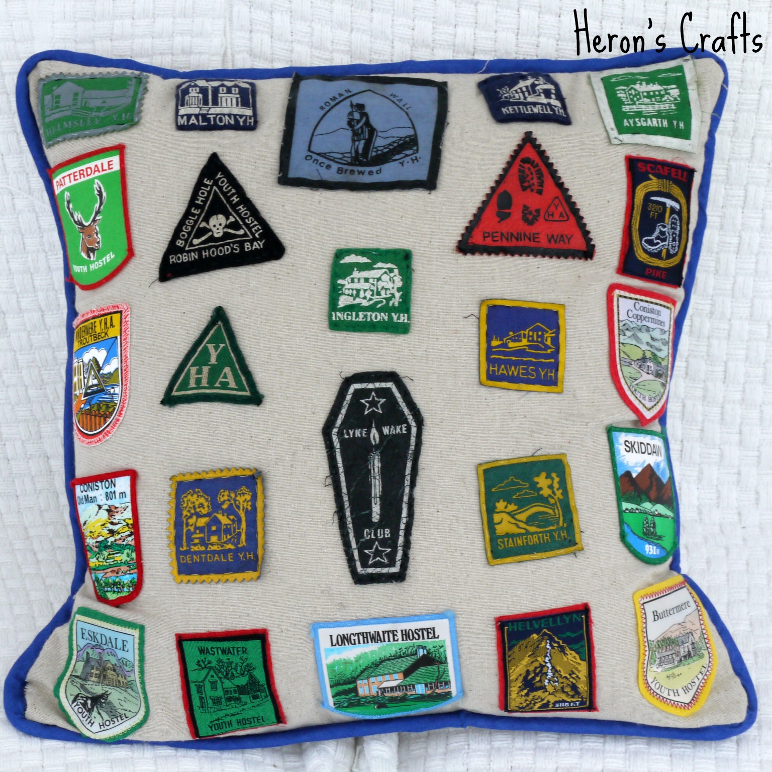 Heron's Crafts: DIY Patches Cushion