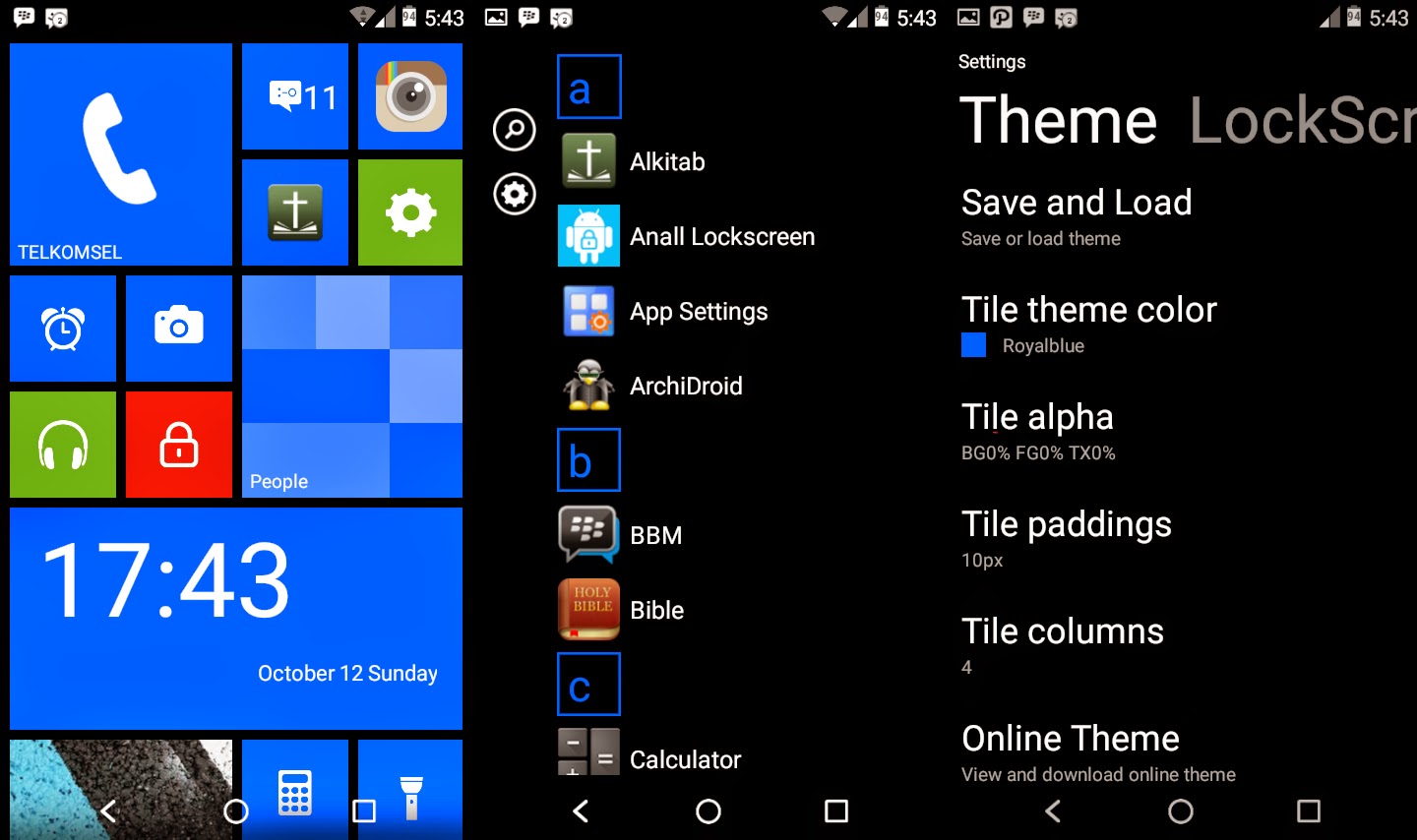 Windows phone launcher