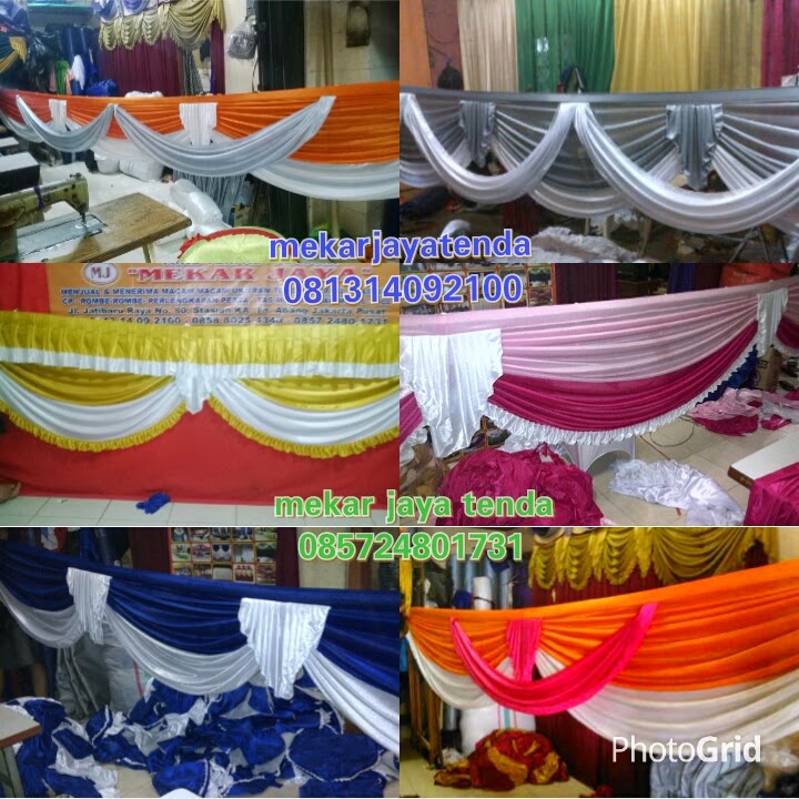 RUMBAI/PONI TENDA/ROMBE-ROMBE - dekorasi plafon