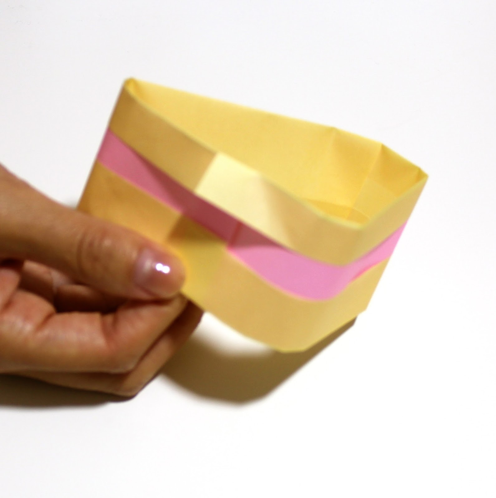 Origami: Slice of Cake Instructions