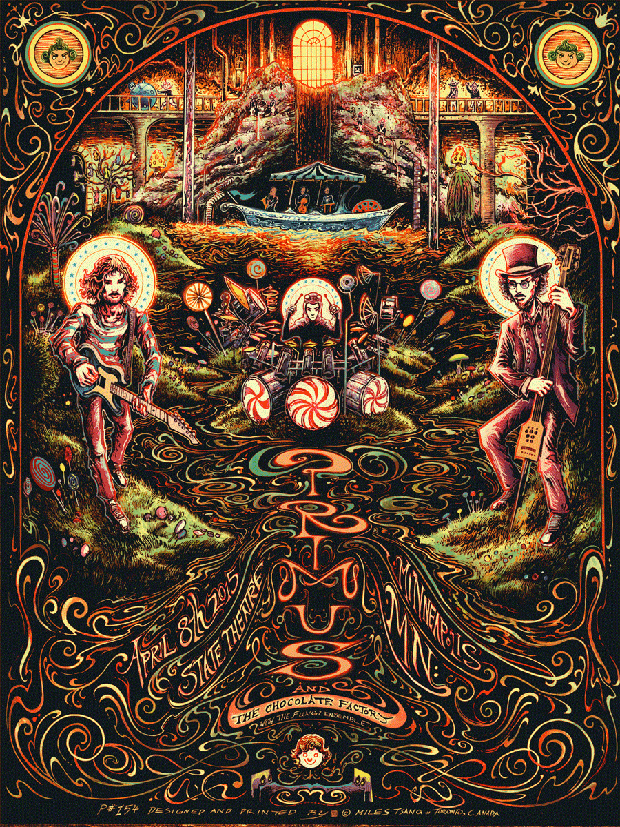 INSIDE THE ROCK POSTER FRAME BLOG: Miles Tsang Primus Minneapolis ...