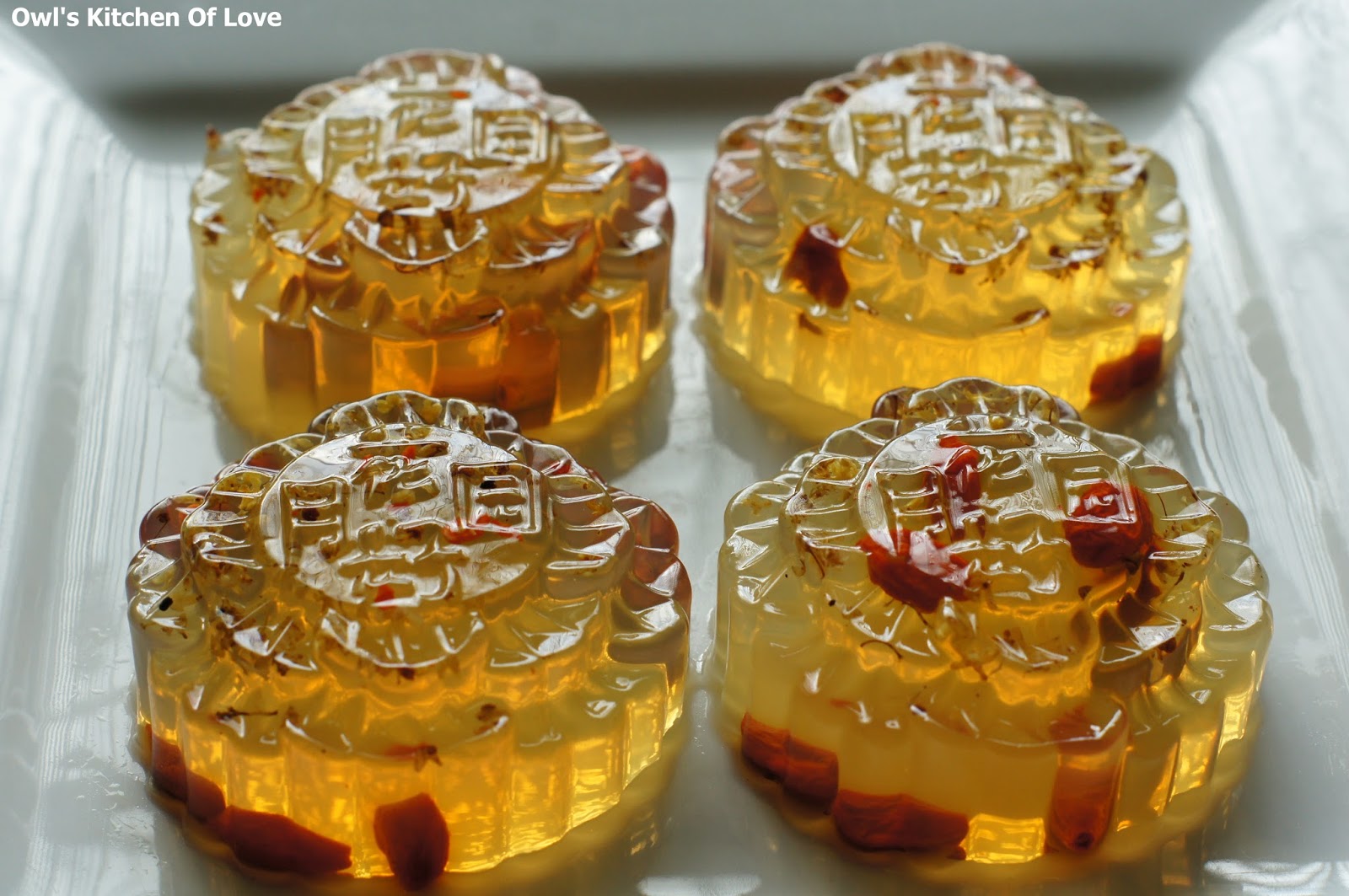 ஜ۩۞۩ஜ Vanessa の 温馨厨房 ஜ۩۞۩ஜ : 桂花果冻月饼 Osmanthus Jelly Mooncake