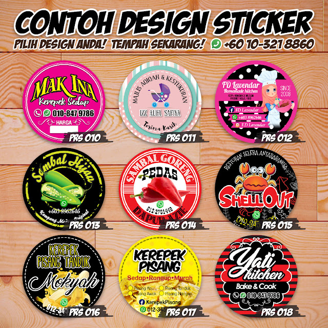 AZQA Label & Sticker: KOLEKSI LABEL STICKER PRODUK/ HOMEMADE