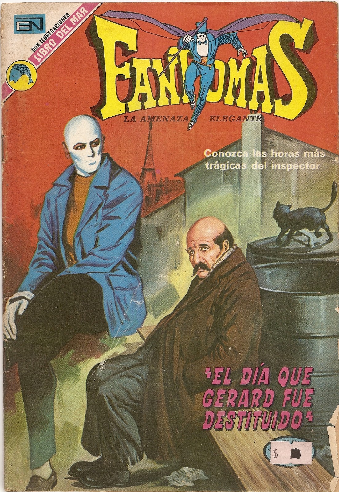 BAZAR DE COMICS EL REMATE : FANTOMAS LA AMENAZA ELEGANTE, EDITORIAL NOVARO,