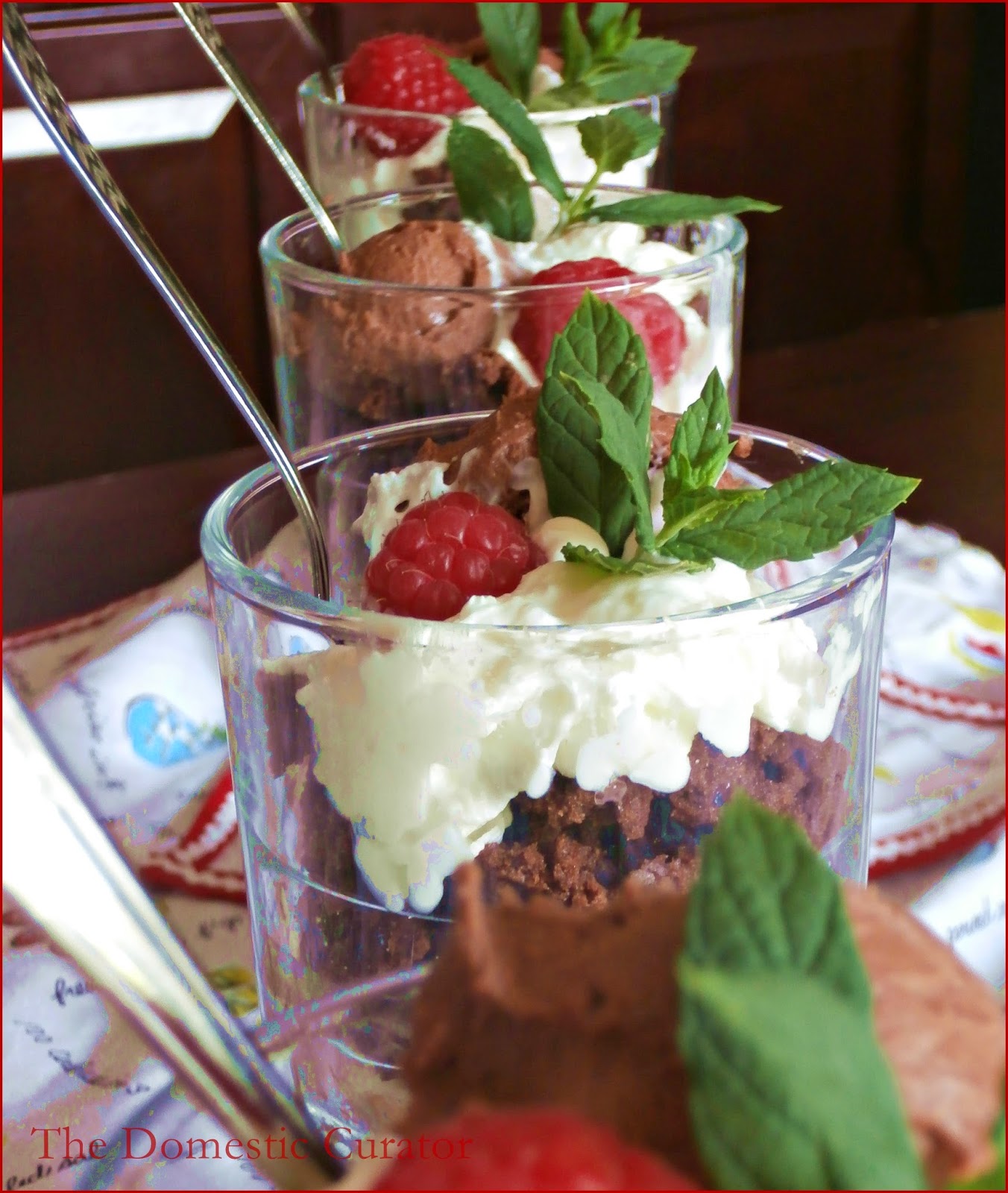 The Domestic Curator: Brownie Parfait Shooters