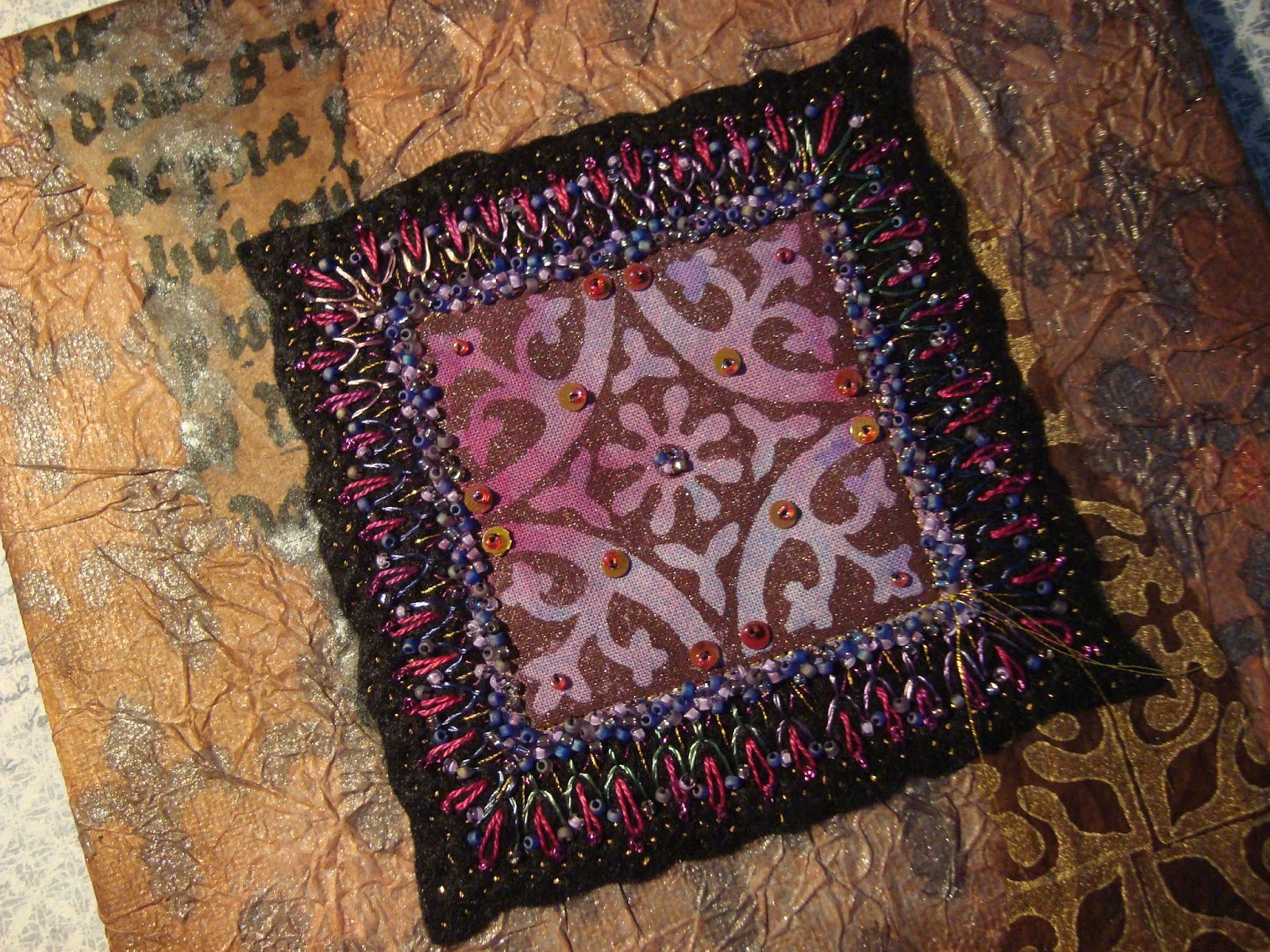 Textile Butterfly: Colouricious Medieval Blocks...and MY stitching...