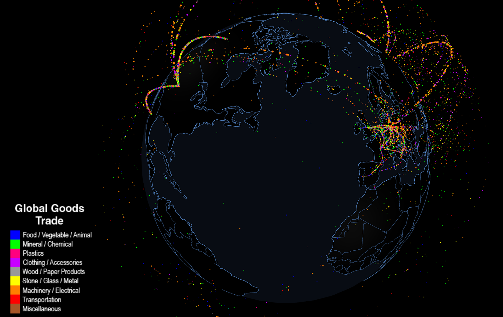 Interactive Map: The Flow of International Trade