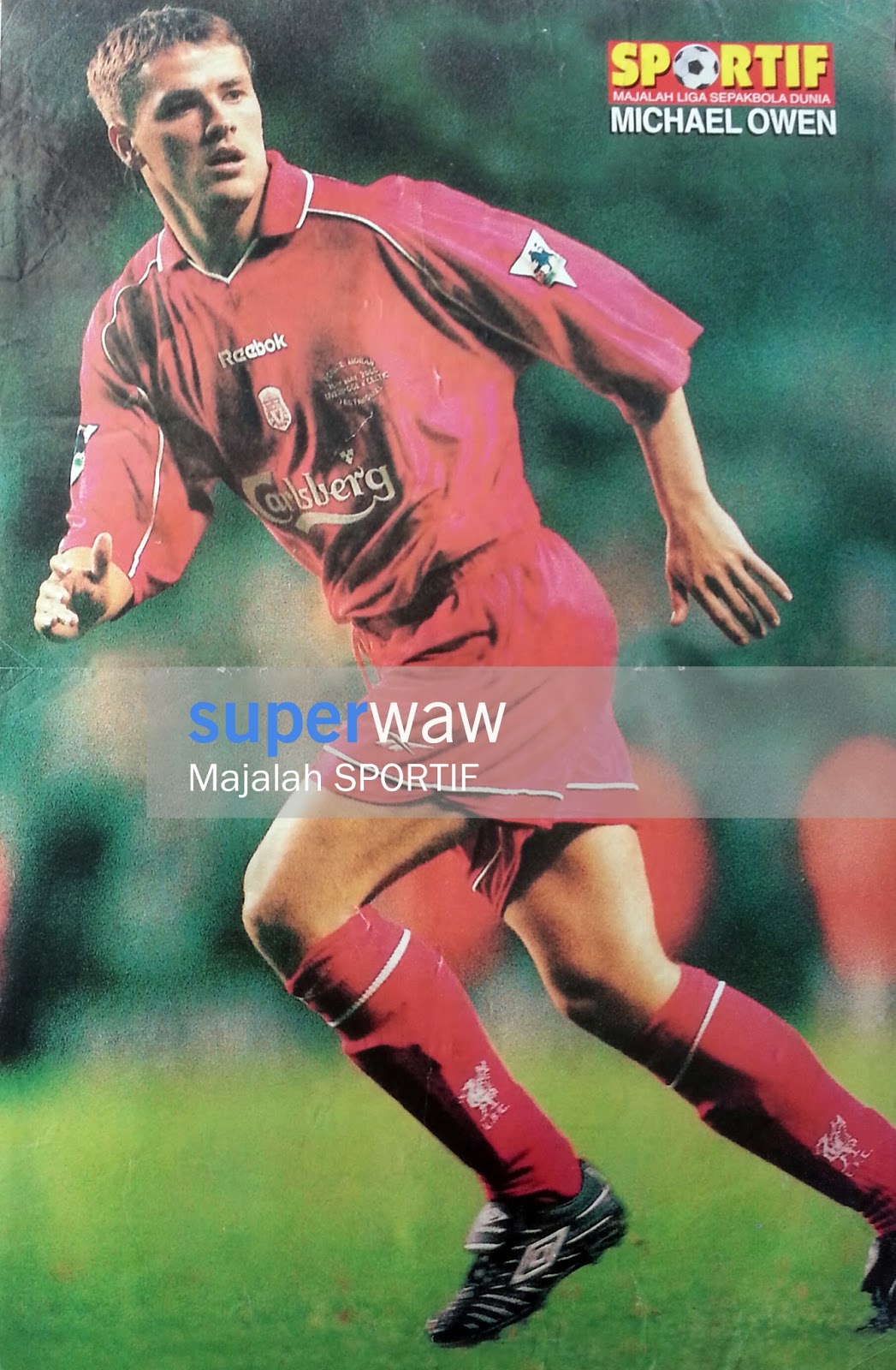 POSTER MICHAEL OWEN (LIVERPOOL 2001)