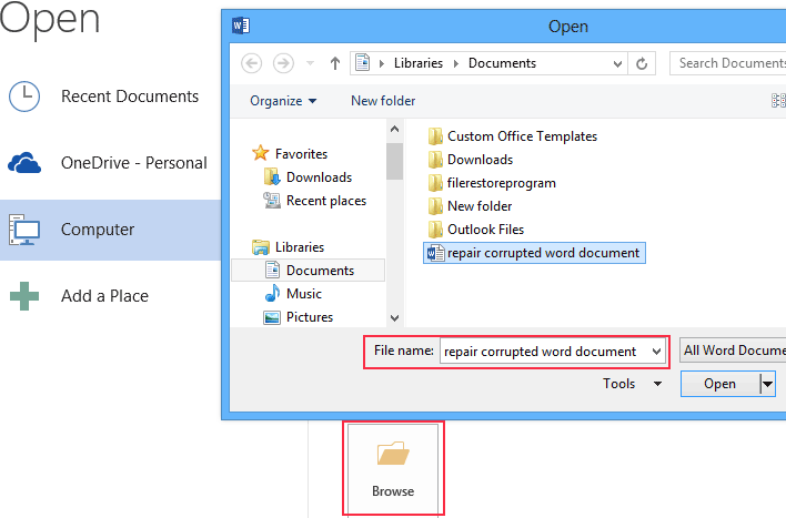 Easy Way to Repair Corrupt MS Word Document