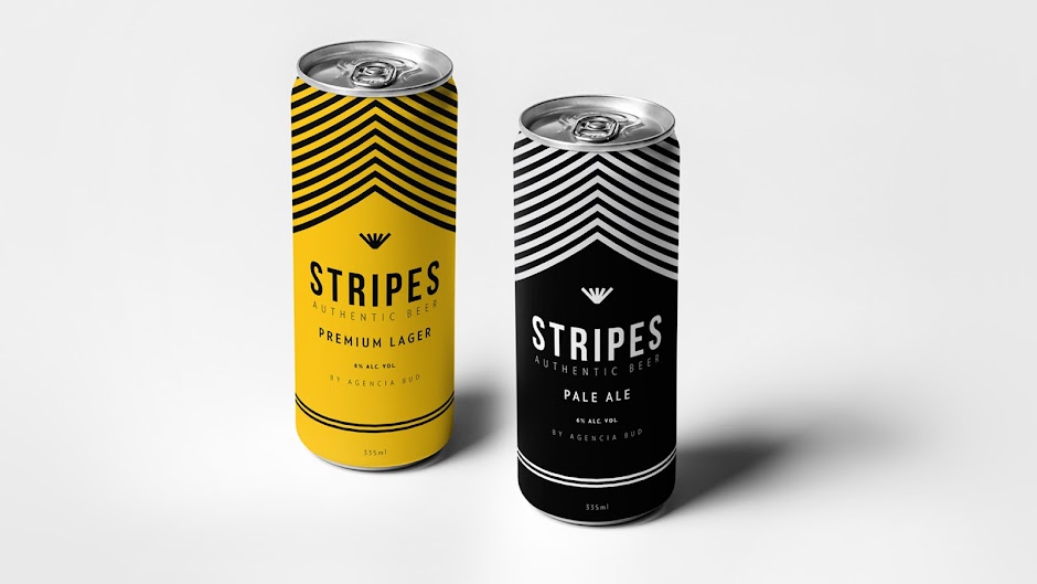 Stripes Authentic Beer on Packaging of the World - Creative Package ...