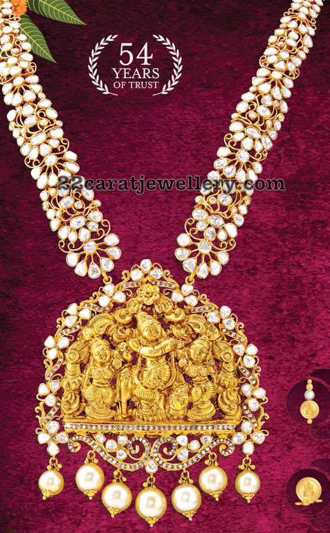 Flat Diamond Exclusive Necklaces by PMJ - Jewellery Designs