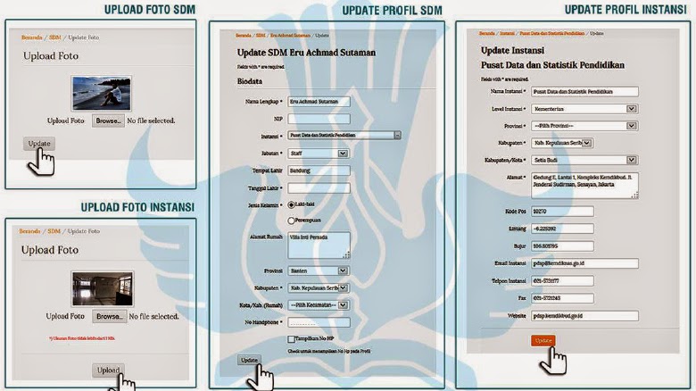 CARA UPLOAD PHOTO SDM, CARA UPDATE PROFIL SDM, DAN CARA UPDATE PROFIL ...