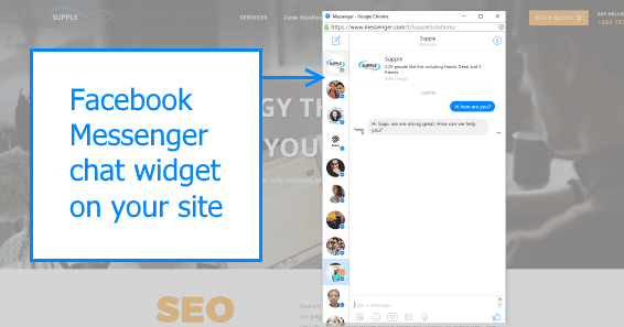 Facebook Messenger Website Chat Widget - Tech News 24h