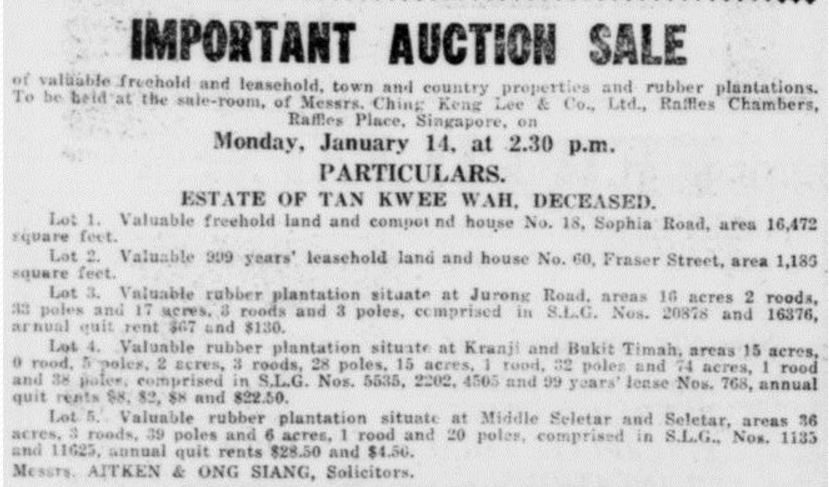 Tan Kwee Wah and family (Bukit Brown)