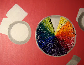 Tasty Paintings: First Attempt at a Color Wheel Cake