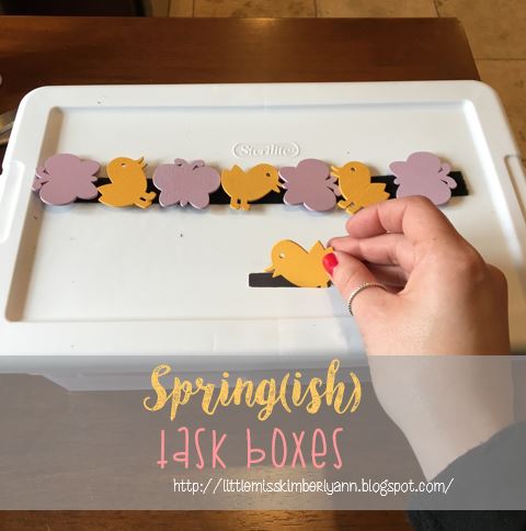 Little Miss Kim's Class: Spring Themed Task Boxes for Special Education