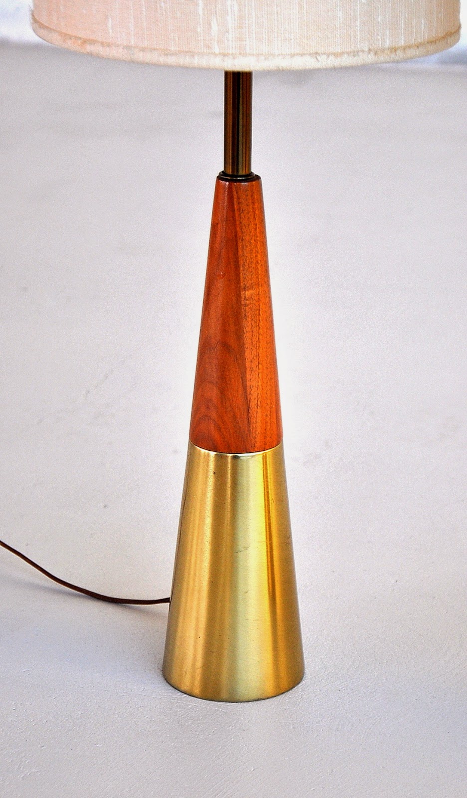 SELECT MODERN: Pair of Tony Paul Cone Lamps