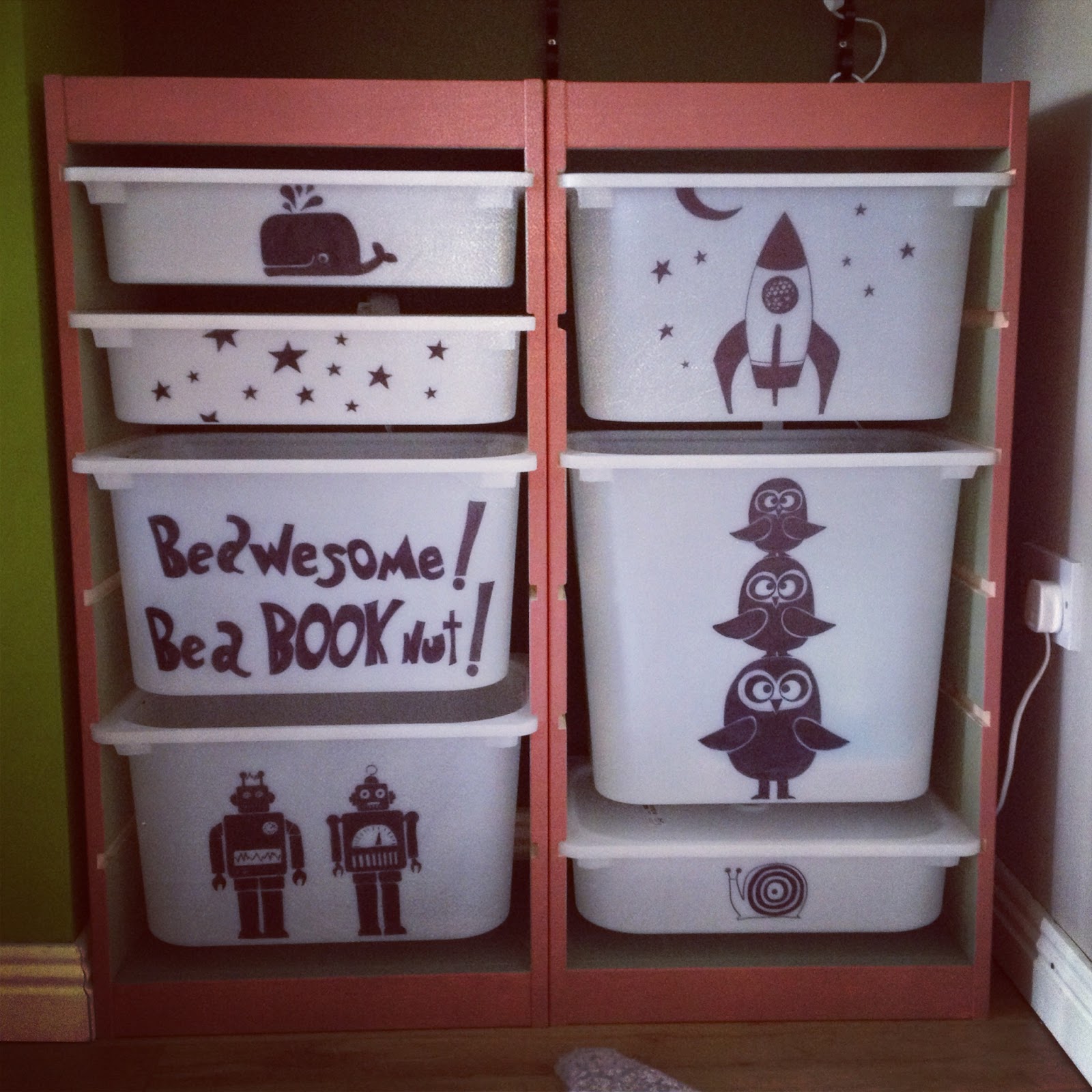 cotton feet and woolen ears: IKEA Trofast kids storage revamp