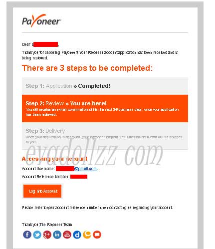 Email Konfirmasi Persetujuan Akun Payoneer