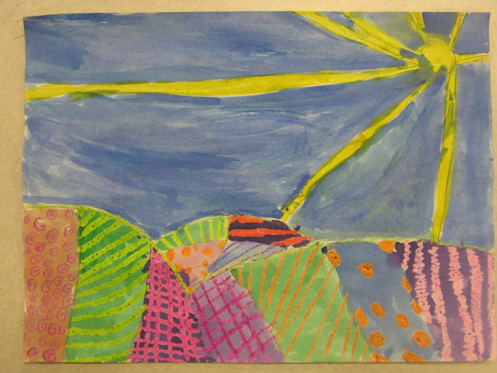 Miss Young's Art Room: 3rd Grade Patterned Landscapes
