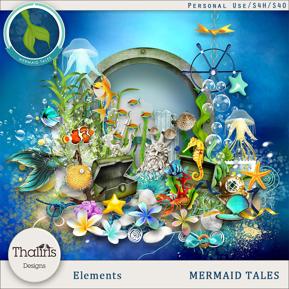 ADIKA-SCRAP: Mermaid tales by Thaliris designs