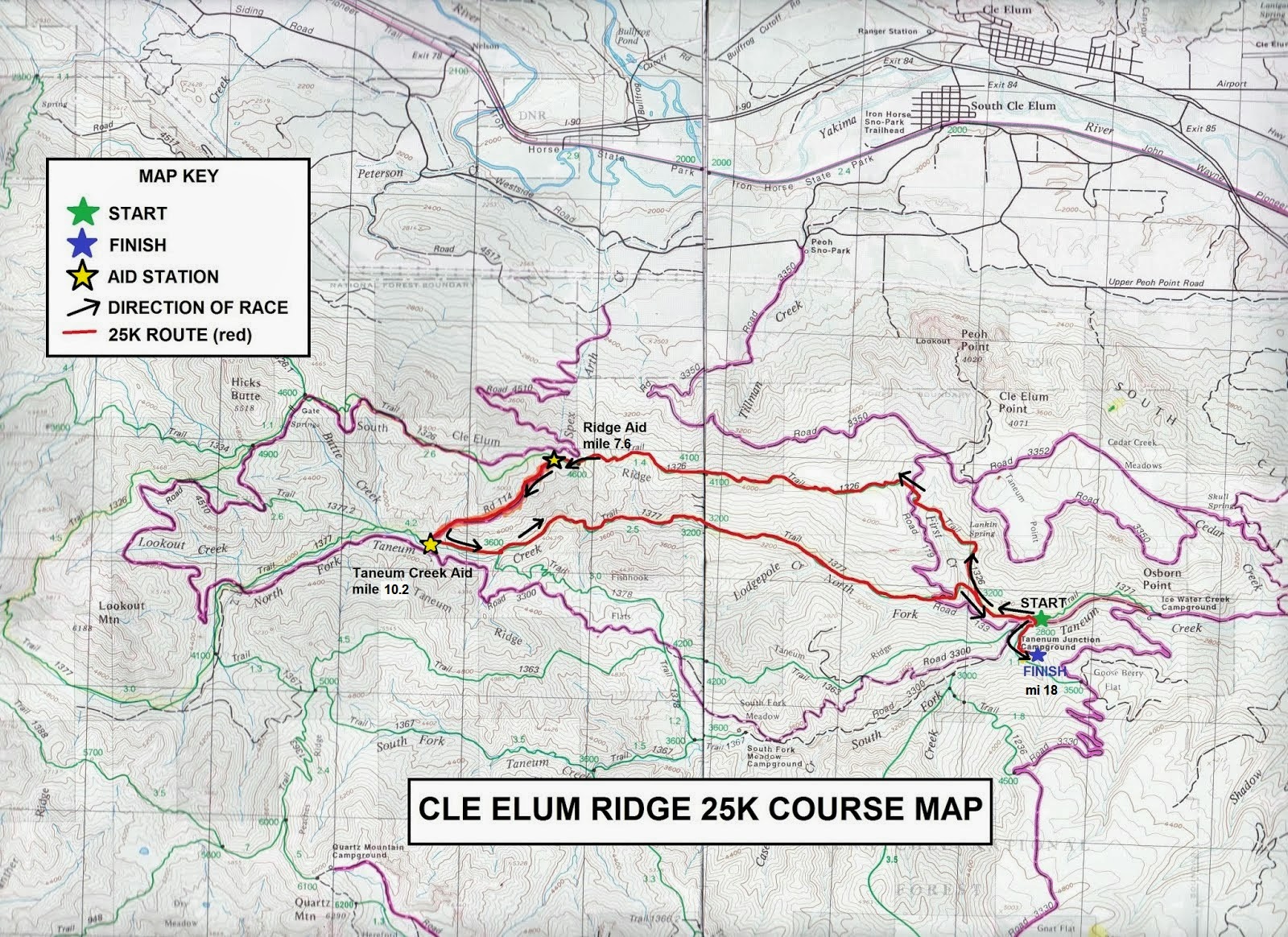 Cle Elum Ridge 25k And 50k Thorp WA AARP