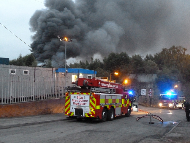Sheffield Neepsend Fire 25th Sept 2013