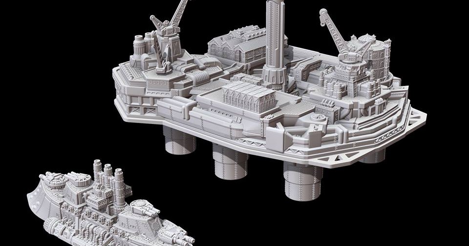 Tabletop Fix: Spartan Games - New Dystopian Wars Oil Rig