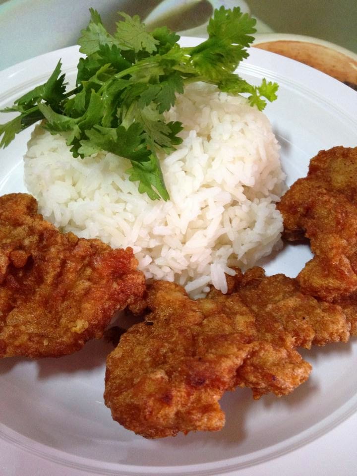 Red Garlic Wine Deep Fried Pork by Rita Ng