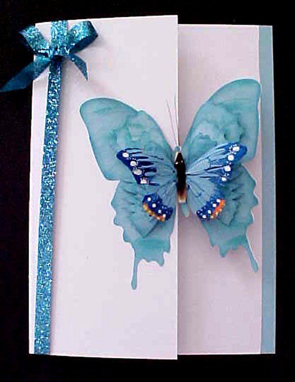 Paper Craft Creations: Muti Color cutout Butterfly Cards