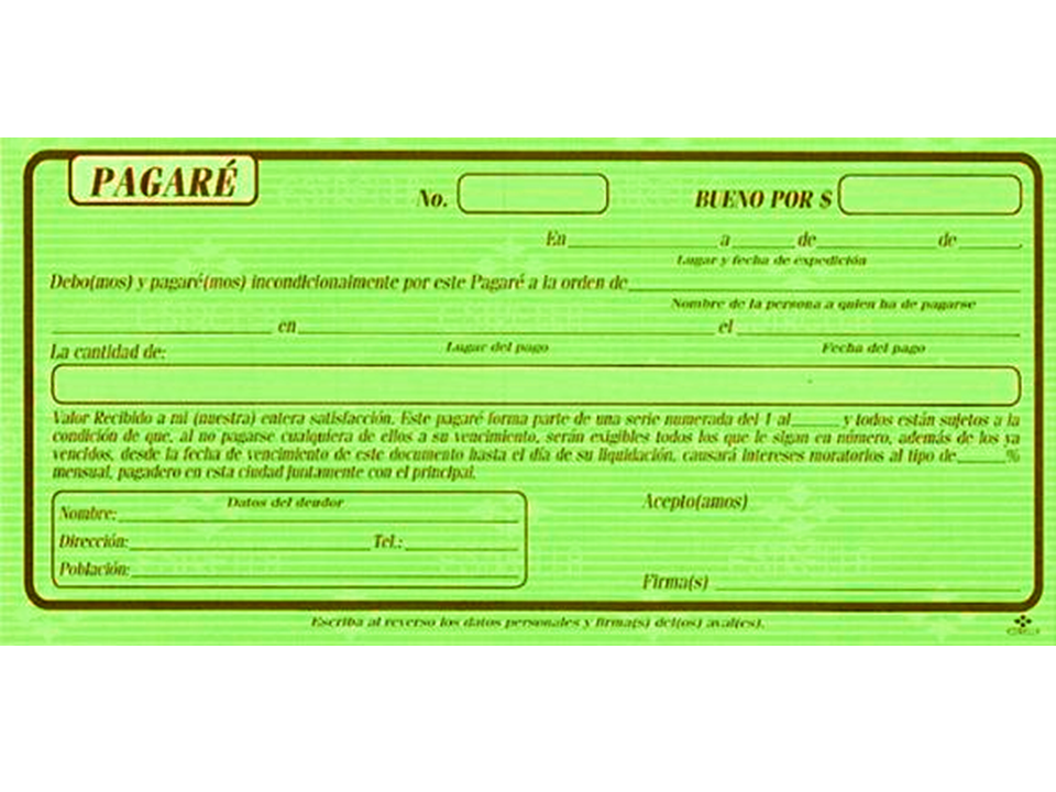 Pagare Formato