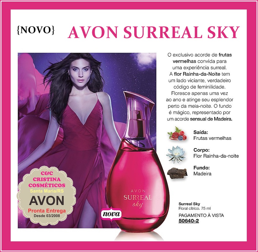 AVON SURREAL SKY COLÔNIA FEMININA | AVON DATAS ESPECIAIS