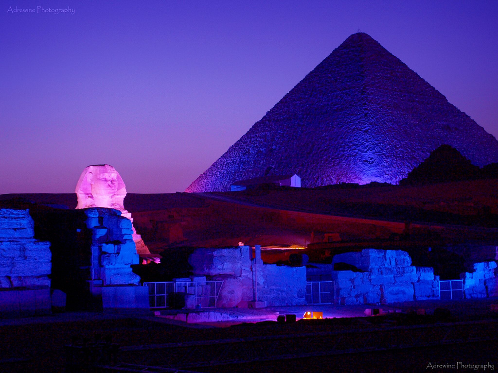 Egyptian Civilization @ Night: Sound and Light show at The Pyramids