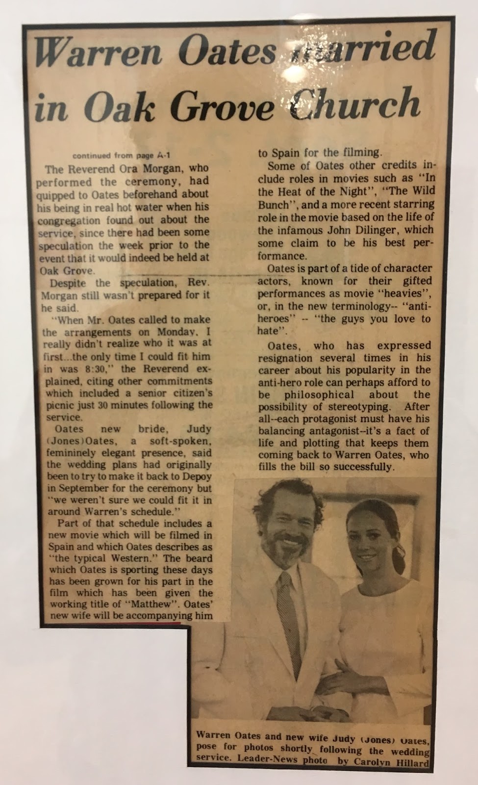 Soldier of Cinema: WARREN OATES: "I DON'T KNOW WHERE HOME IS". My Visit ...