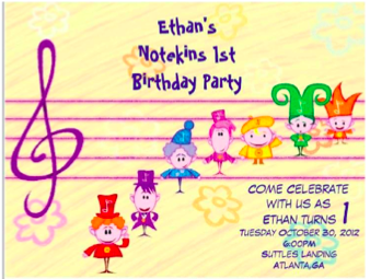 The Notekins Birthday Party