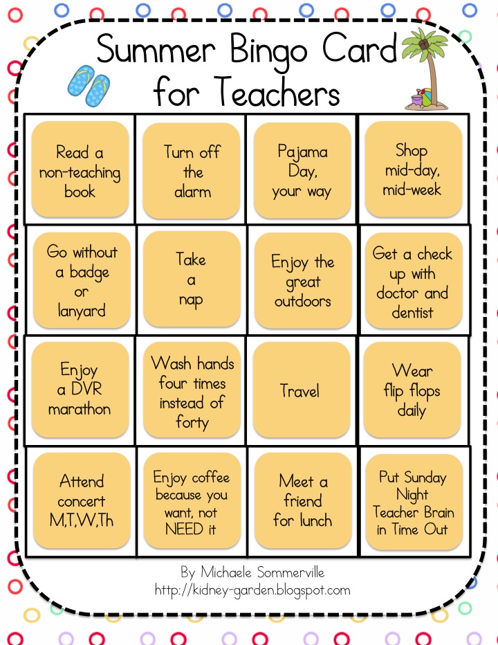 Kindergarten's 3 Rs: Respect, Resources and Rants: Freebie: Summer ...