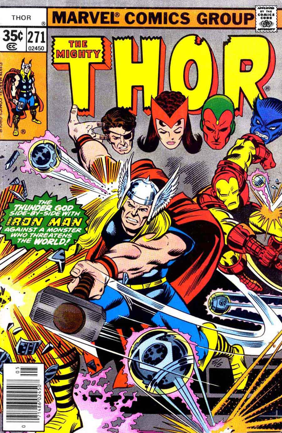 Thor #271 - Walt Simonson art & cover - Pencil Ink