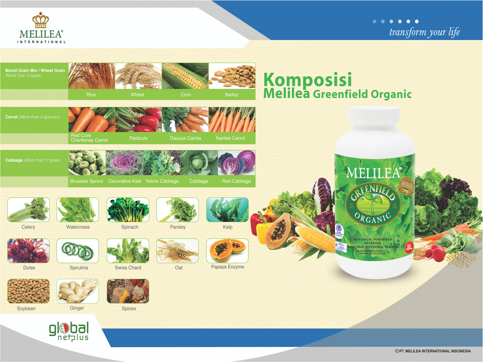 KANDUNGAN LENGKAP ISI MELILEA GREENFIELD ORGANIC DAN KHASIATNYA | PUSAT ...