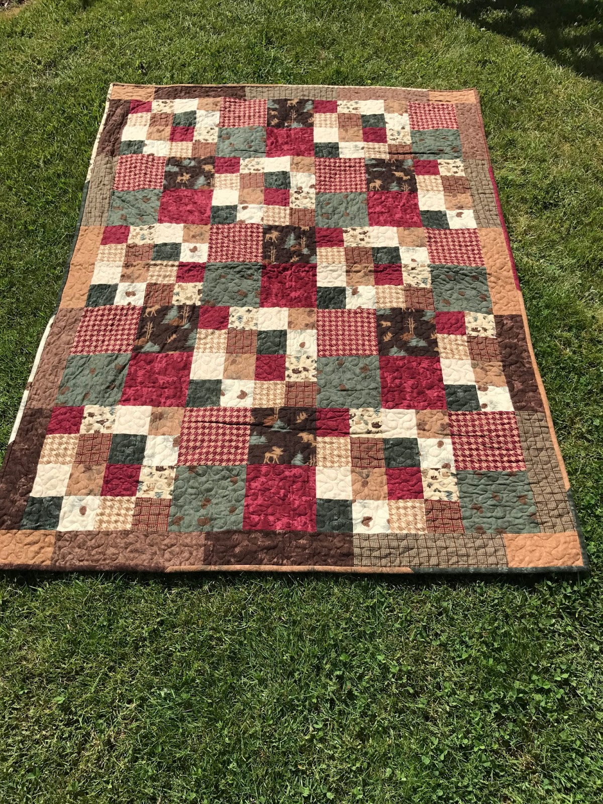 Wren's Nest: 2016 Finished Quilts - Northwoods 4-Patch #14