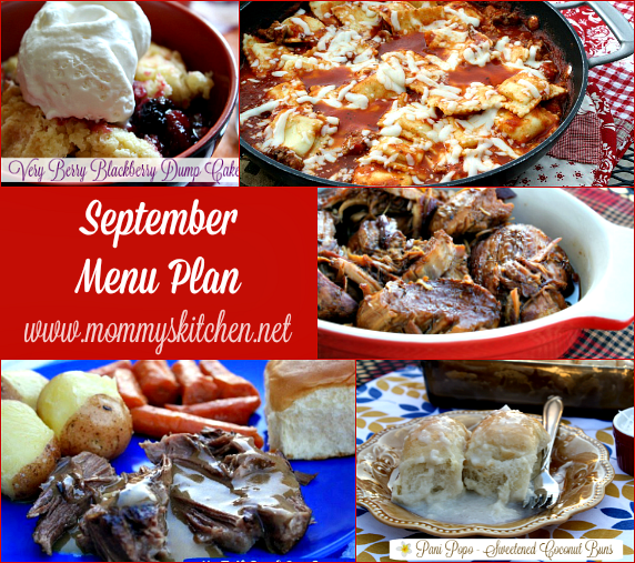 September Menu - Menu Plan Monthly — Mommy's Kitchen