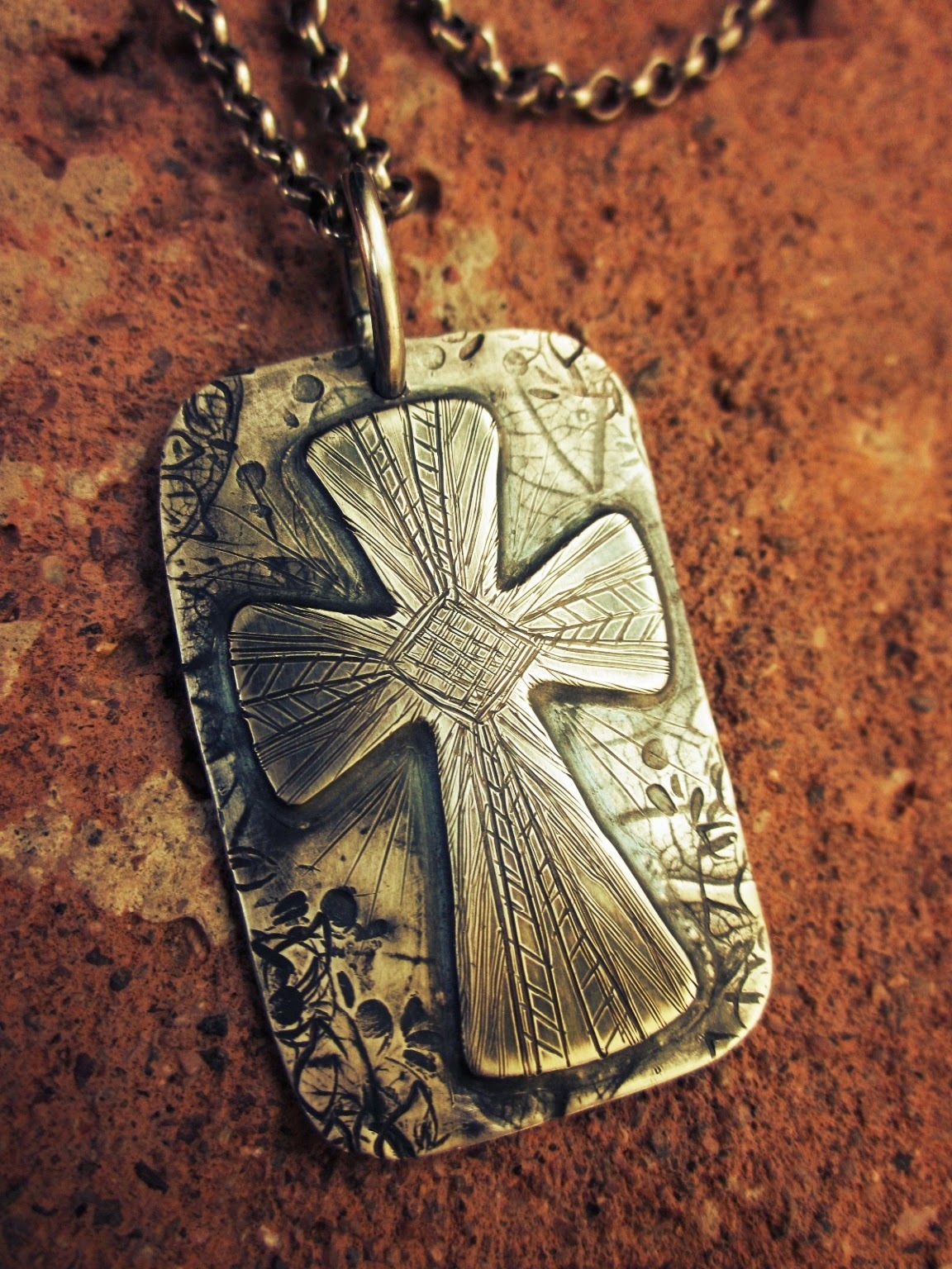 wearartbyjulie: Engraved Sterling and Fine Silver Crosses