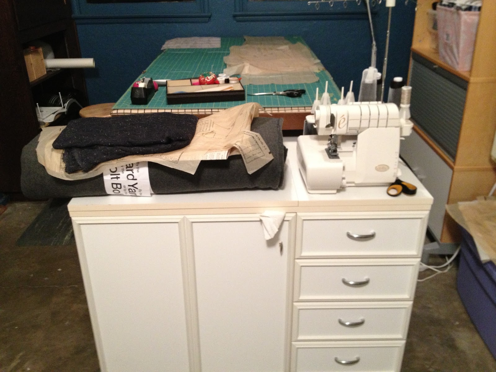 Sewing On My Kitchen Table: My New Sewing Room