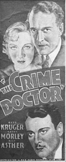Nils Asther: The Crime Doctor (1934)