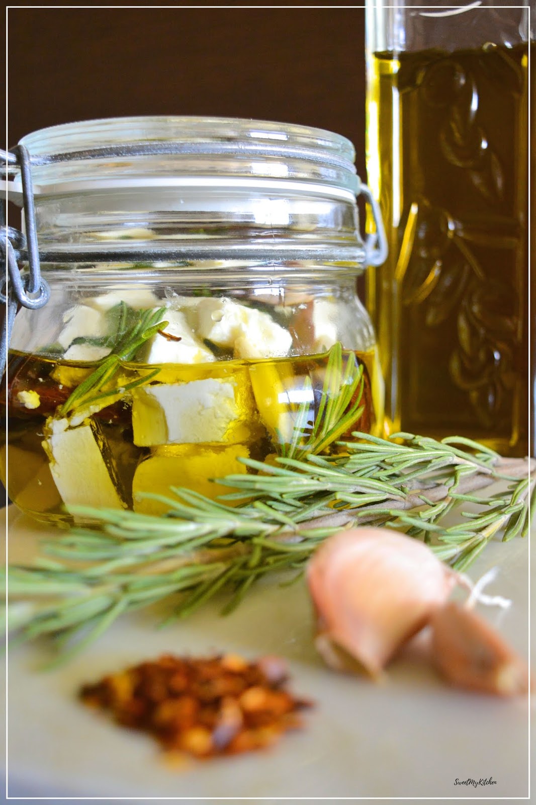 Sweet my Kitchen: Queijo marinado com tomate seco