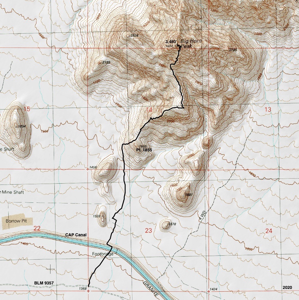 Earthline: The American West: Big Horn Peak, 3,480', Big Horn Mountains